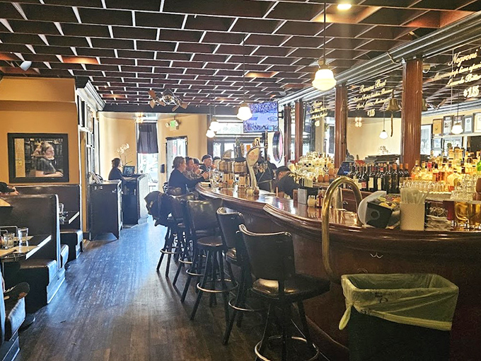 Where pizza dreams come true: The warm wood, exposed brick, and bustling bar create that perfect "I've just discovered somewhere special" feeling that makes you want to become a regular.