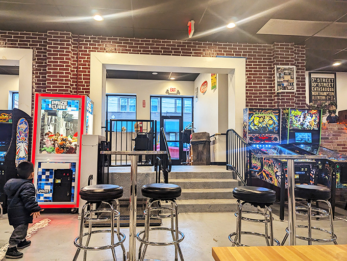 Where arcade games meet appetite! This nostalgic corner feels like stepping into the pizza joints of your childhood&mdash;just with better pizza.