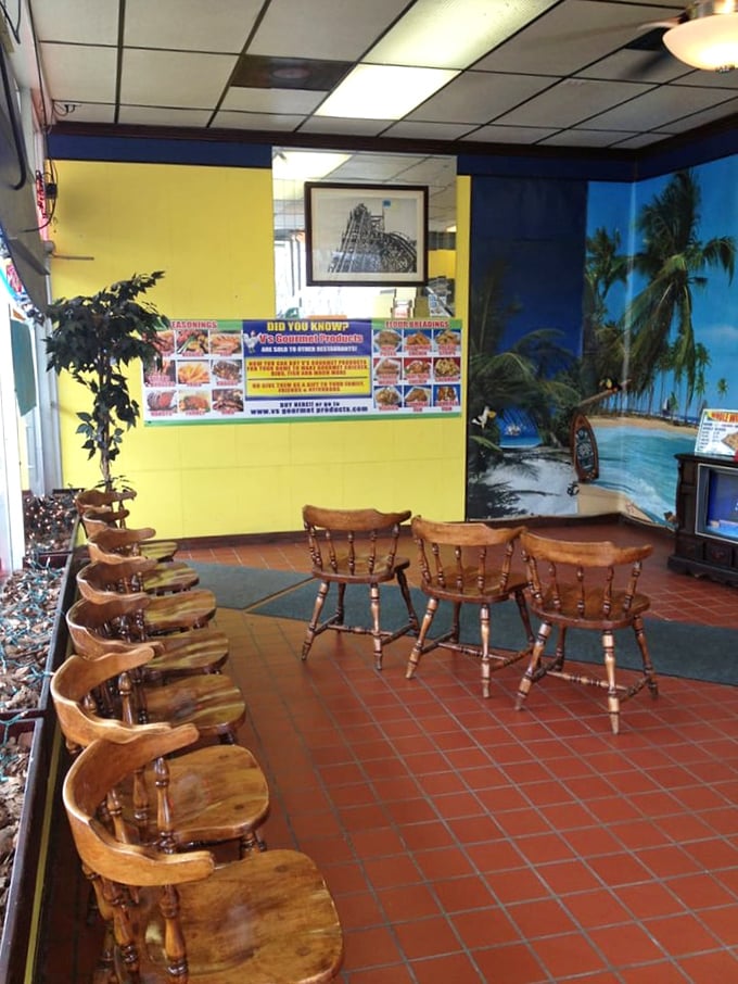 Bamboo ceilings and island vibes create the perfect escape from everyday Ohio dining routine.