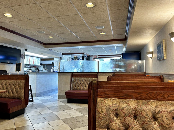 Inside, no-nonsense booths and practical decor set the stage for what matters most here&mdash;the food that keeps locals coming back decade after decade.