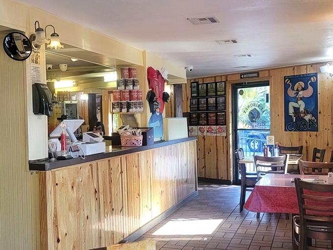 Inside, pine paneling and simple decor let you know you're here for the food, not fancy frills. The best restaurants never need to shout.