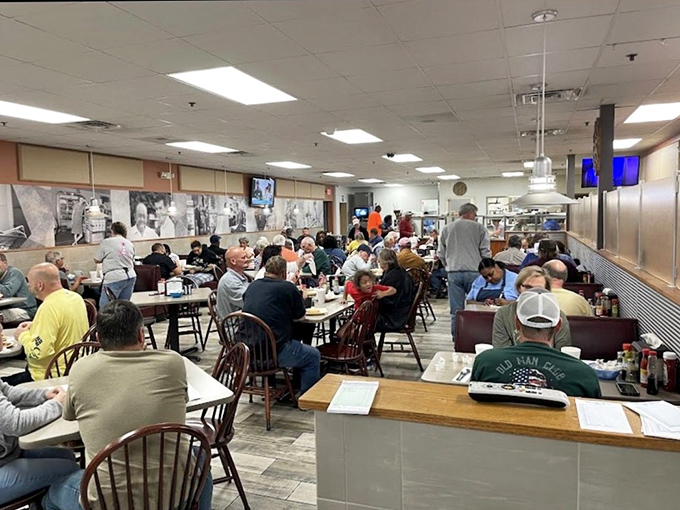 Where locals gather to start their day right. The packed dining room isn't just about eating&mdash;it's about community, conversation, and country ham.