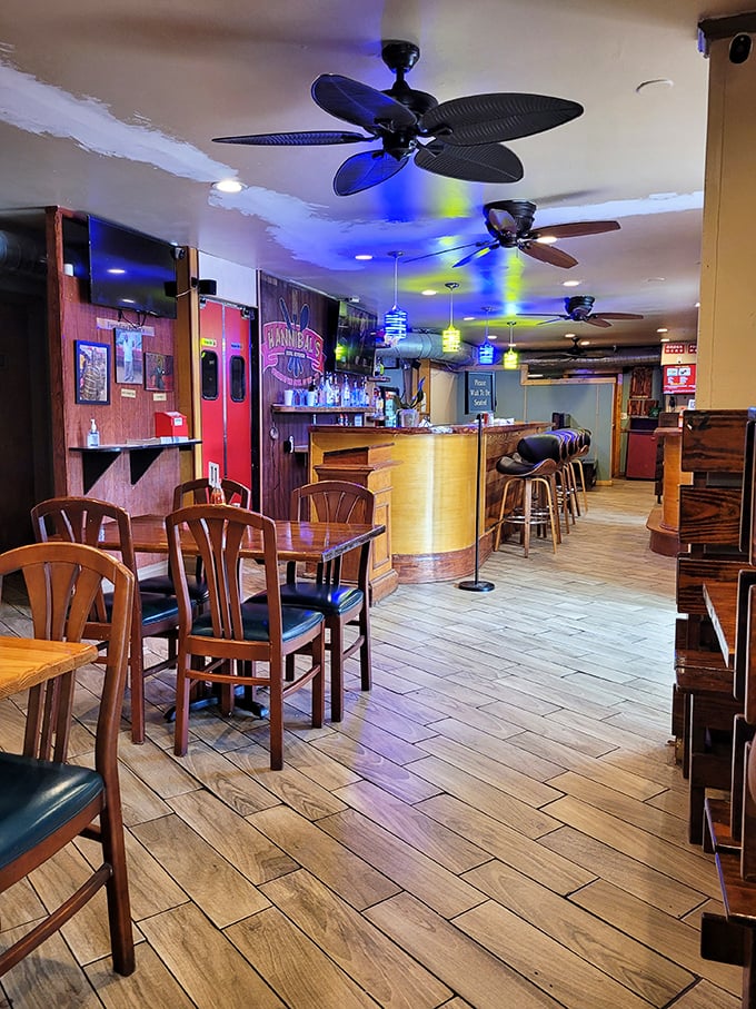 Step inside to a world where ceiling fans lazily spin above wooden tables that have hosted countless memorable meals and conversations.