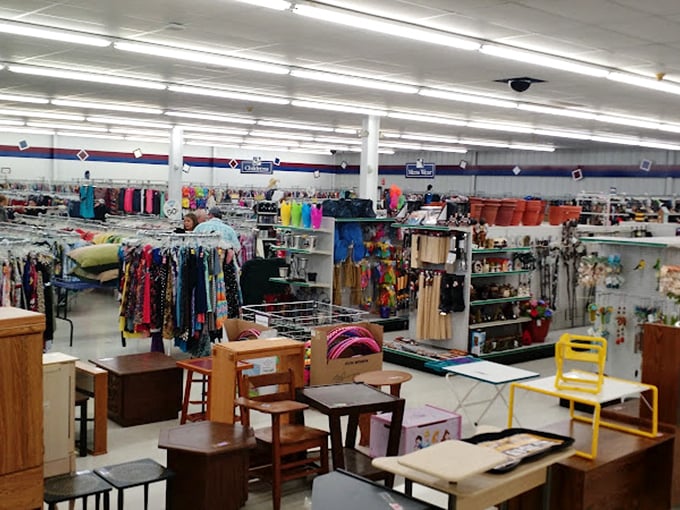 A retail wilderness of possibility stretches before you&mdash;furniture islands rise from a sea of clothing racks in this budget-friendly paradise.