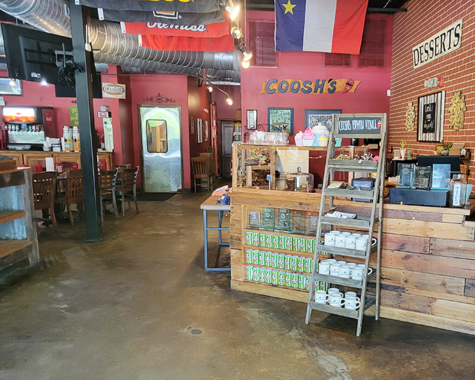 The quintessential diner interior&mdash;blue vinyl booths and polished counters waiting for conversations, coffee refills, and comfort food revelations.