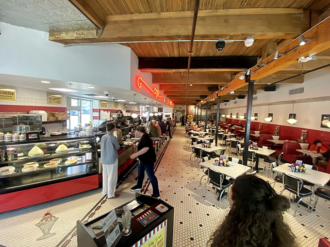 Step inside and the decades melt away&mdash;red vinyl booths, gleaming countertops, and a bustling soda fountain create the backdrop for memories waiting to happen.