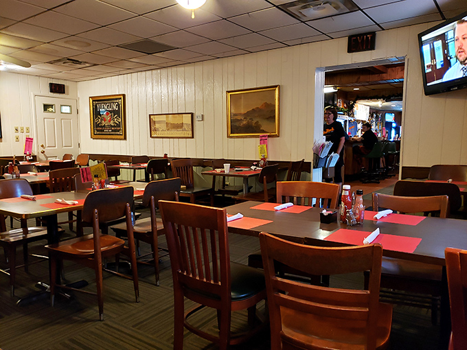 Red checkered placemats and wood-paneled walls tell you everything you need to know&mdash;this is a place that prioritizes food over fashion. Comfort awaits.