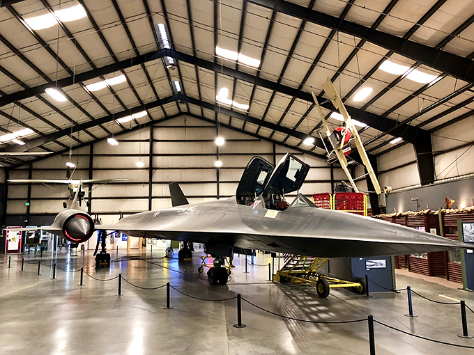 The SR-71 Blackbird&mdash;still the fastest air-breathing manned aircraft ever built&mdash;looks like it's ready to zoom off into tomorrow even while standing perfectly still.