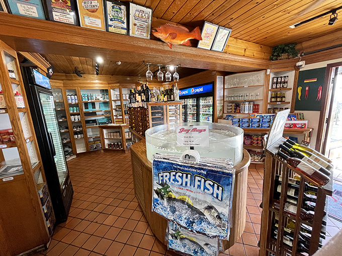 Inside, the market's warm wooden interior feels like the galley of a well-loved fishing vessel&mdash;where seafood shopping becomes a treasure hunt for ocean delicacies.