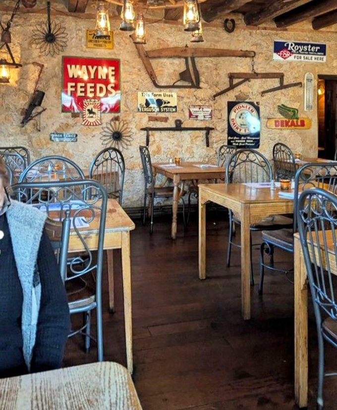 Not just decoration&mdash;these vintage farm signs tell the story of Wisconsin's agricultural heritage while you dine among history.