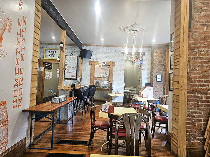 Where history meets hickory. The exposed brick walls and wooden floors have witnessed generations of Ohioans, now they bear witness to barbecue bliss.