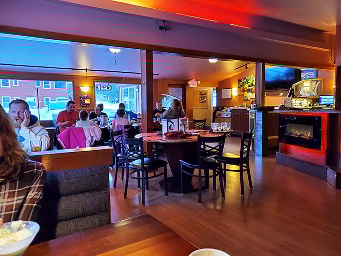 Inside, the warm glow of Rubb's dining room creates that perfect supper club ambiance where strangers become friends and calories don't count after 5pm.