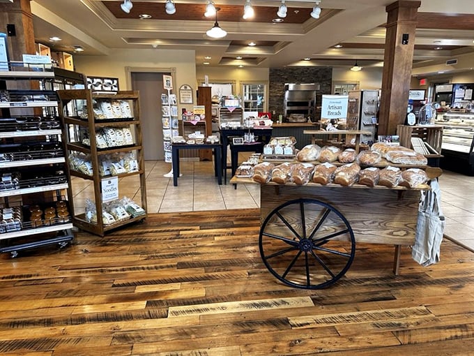 Rustic wooden floors and wagon wheel displays aren't just for show&mdash;they're the perfect backdrop for the impending sugar-induced euphoria awaiting customers.