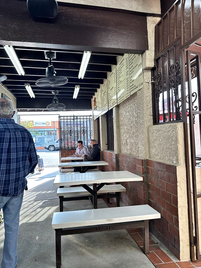 Simple picnic tables and no-frills decor tell you everything you need to know&mdash;this place puts all its energy where it matters: the food.