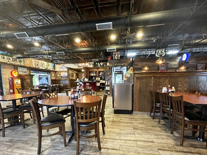 Step inside and you're transported to a time when conversations happened face-to-face and the only thing filtered was the coffee.