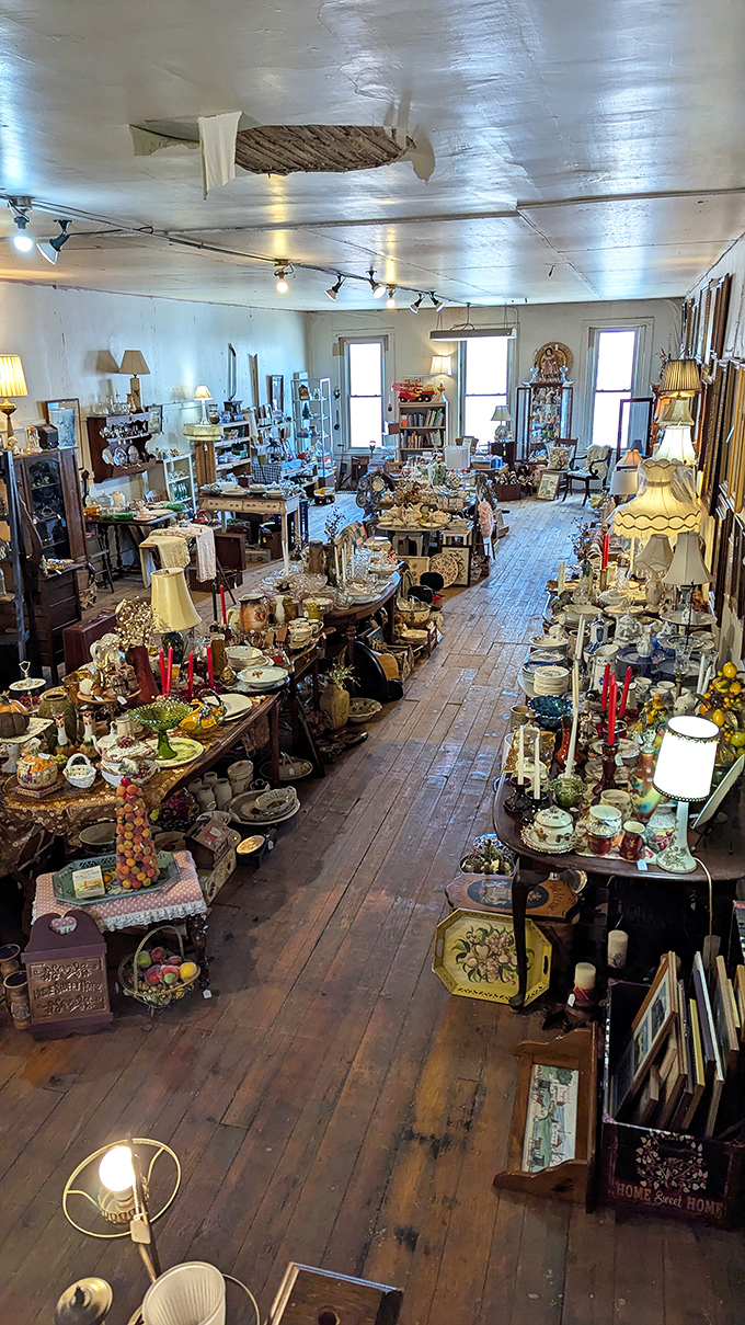 Wooden floors that creak with stories, tables overflowing with memories, and enough vintage treasures to make your grandparents say "I had that!"