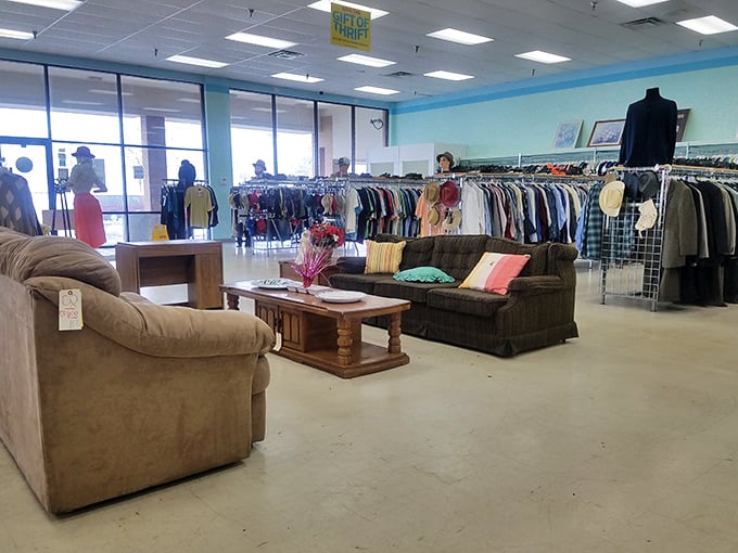 The living room showroom feels like visiting a friend's house&mdash;if that friend had impeccable vintage taste and irresistible bargain prices.