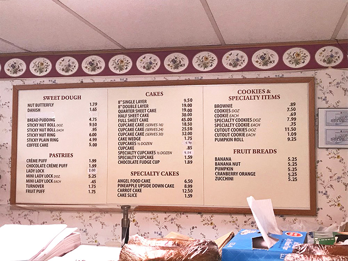 This menu board is like reading a love letter to carbs &ndash; from sticky nut rolls to fruit pies, each item represents a different way to experience pure joy.