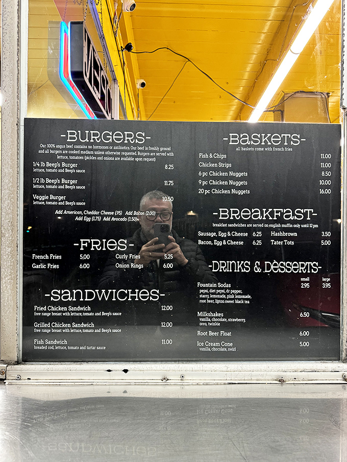 No frills, all thrills&mdash;this straightforward menu board is the roadmap to happiness for the indecisive and the burger aficionado alike.