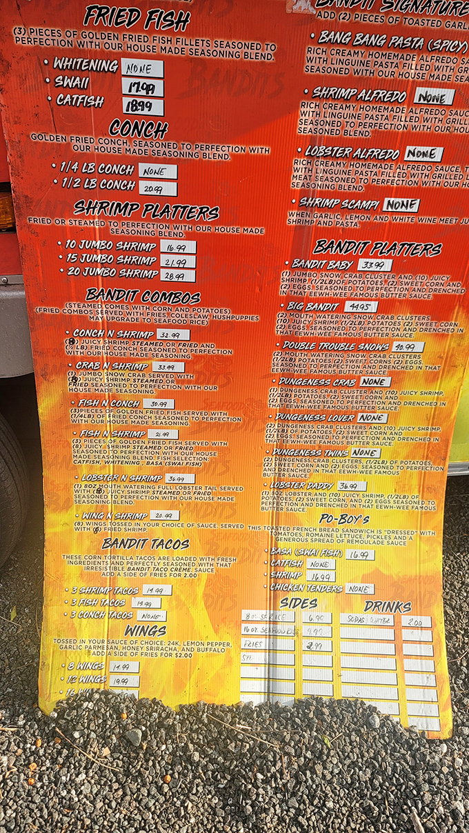 This isn't just a menu&mdash;it's a treasure map. X marks the spot where your diet walks the plank and your taste buds celebrate.