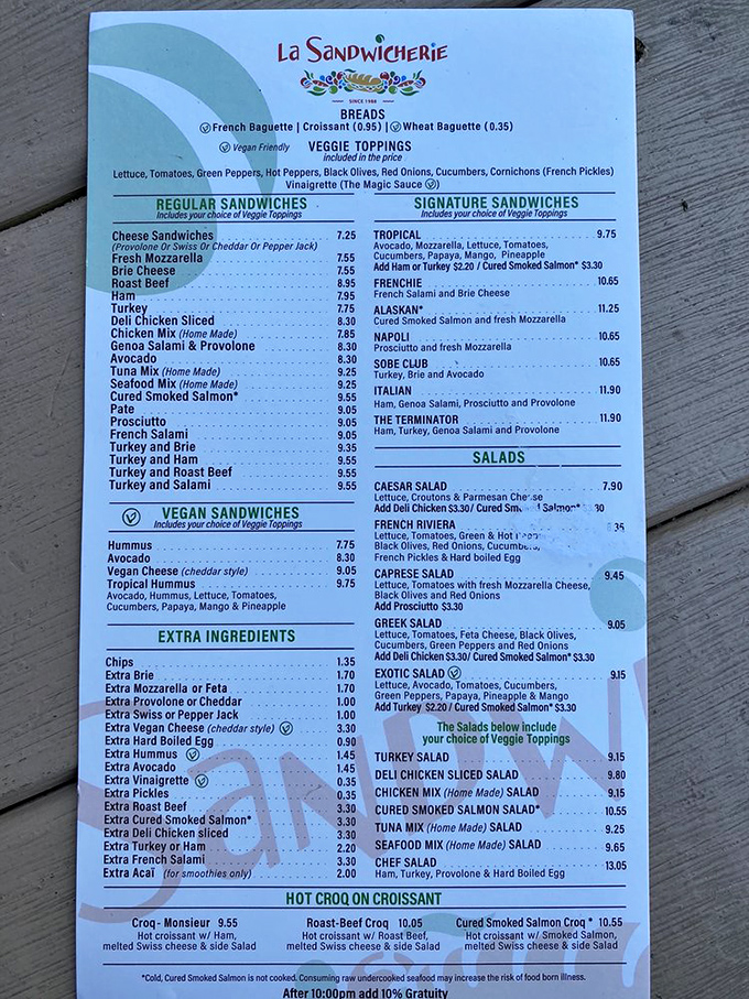 The menu board&mdash;a roadmap to sandwich nirvana. Like choosing between vacation destinations, each option promises its own delicious adventure.