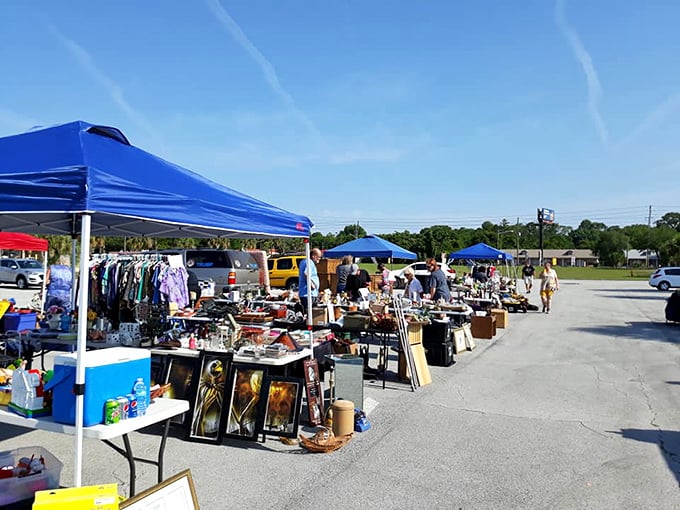 Florida's perfect weather turns parking lots into bazaars where one person's castoffs become another's must-haves.