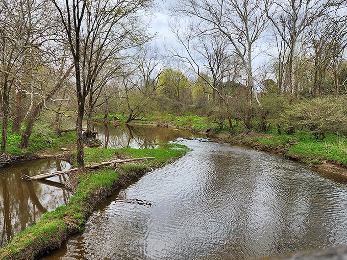 The Ashtabula River provides the perfect soundtrack for contemplation and terrible fishing stories.