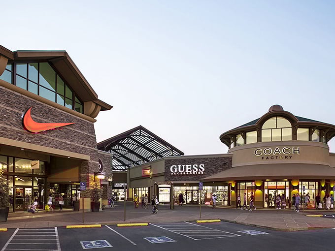 Brand heaven awaits between Nike, Coach, and Guess storefronts. The only exercise you'll get is power-walking from one incredible deal to the next.