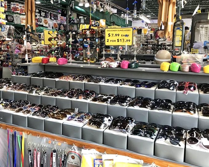 Sunglasses as far as the eye can see&mdash;which is ironic, since that's exactly what they're designed to protect. Florida sunshine meets its match here.