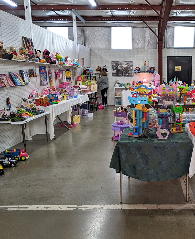 Childhood nostalgia by the tableful! This toy vendor has created what looks like the bedroom floor of every '90s kid, just with better organization and price tags.