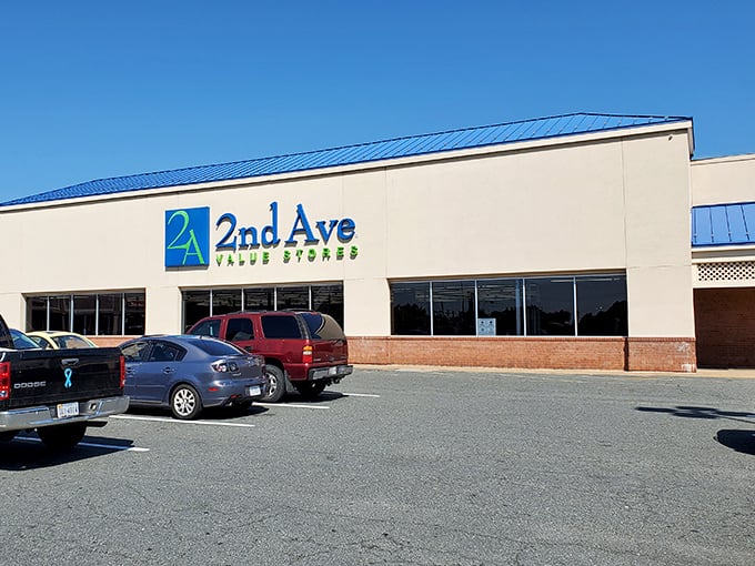 Blue roof, big dreams! 2nd Ave Value Stores beckons with the promise of discoveries that'll have you texting friends: "You won't believe what I found!"