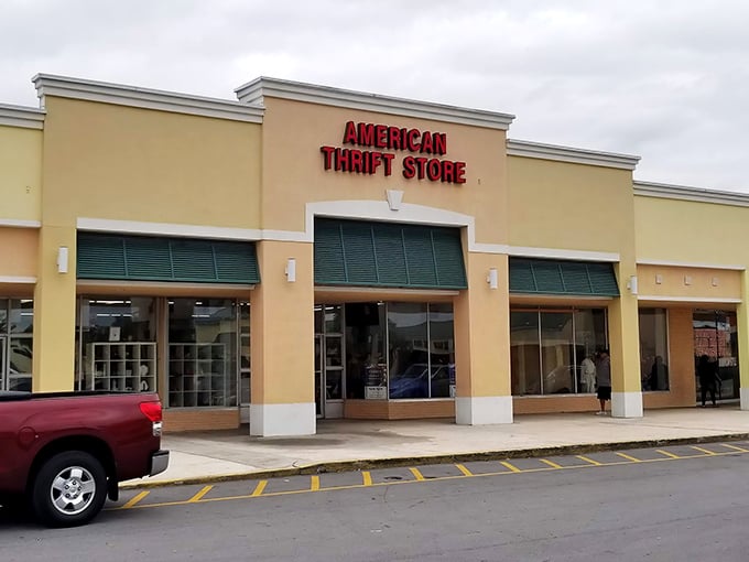 American Thrift's cheerful facade promises adventure within. The bargain hunter's equivalent of Disney World!