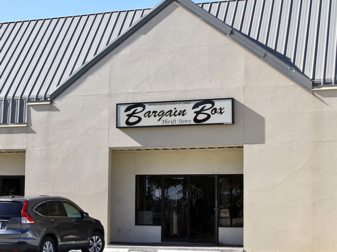 Bargain Box's simple exterior hides a wonderland of thrifty finds&mdash;like finding a speakeasy for deal-lovers.