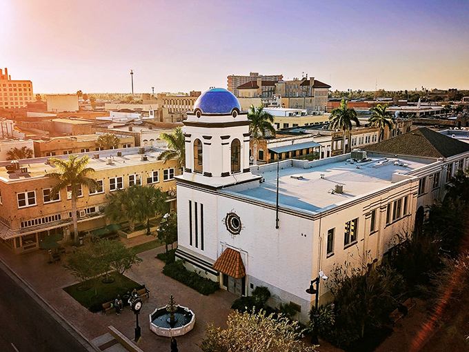 Brownsville's historic downtown skyline catches the golden hour, showcasing that distinctive blue dome that says "yes, we're fancy down here too."