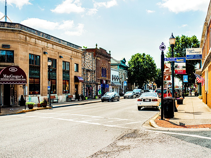 MacGregor's Restaurant anchors Havre de Grace's charming main street, where small-town America still thrives in all its brick-and-mortar glory.