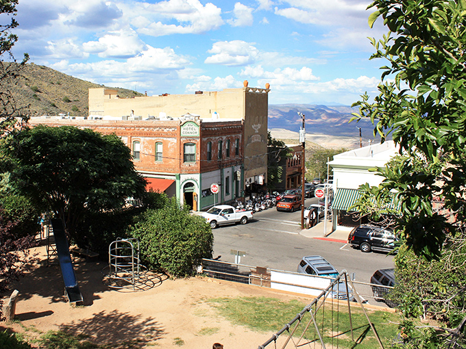 Jerome clings dramatically to the mountainside, its historic buildings offering a bird's-eye view of the Verde Valley below.