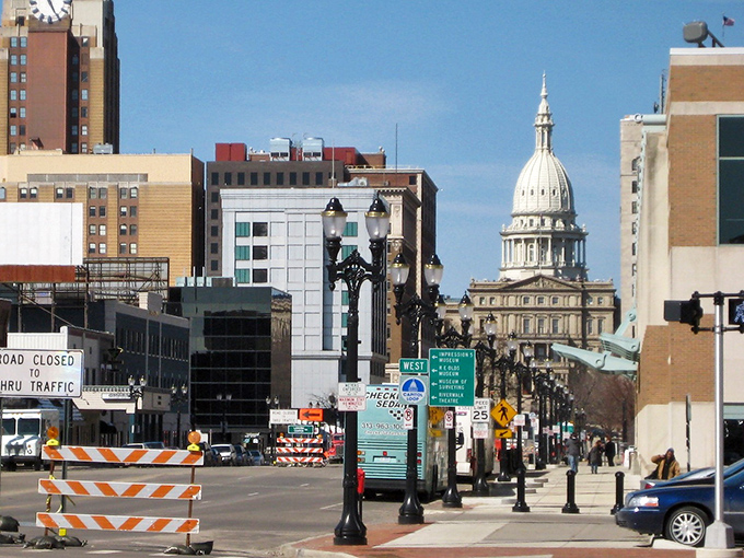 Lansing's impressive Capitol dome commands attention downtown, a postcard-perfect sight that never gets old.