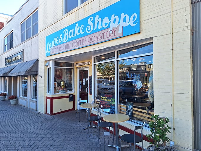 Lewes Bake Shoppe's cheerful blue storefront is like finding the bluebird of happiness&mdash;if that bird served exceptional coffee and pastries.