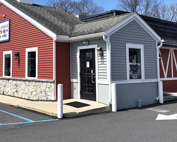 Marblehead's bright red exterior stands out like a lighthouse, guiding chowder enthusiasts to this New England-inspired haven.
