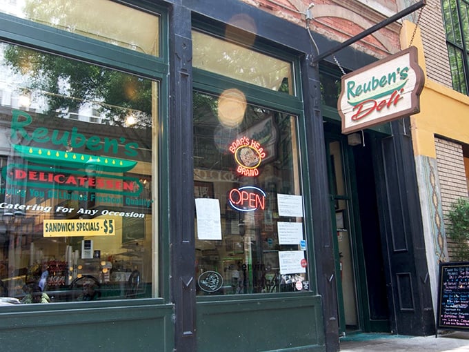 Reuben's Deli's vintage storefront hides sandwich treasures that would make any New Yorker nod in approval. 
