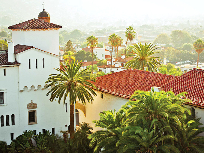 Santa Barbara's white-washed buildings and red-tiled roofs make you feel like you've stumbled into a Mediterranean postcard.