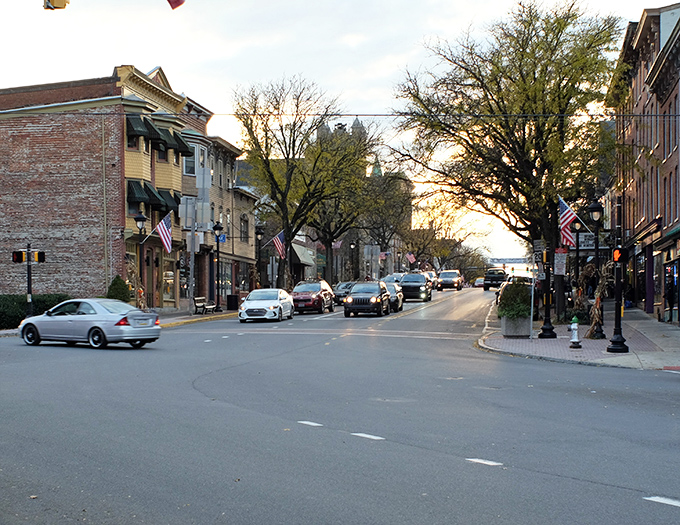 Stroudsburg's Main Street unfolds like a Norman Rockwell painting, only with better coffee and actual parking spaces.