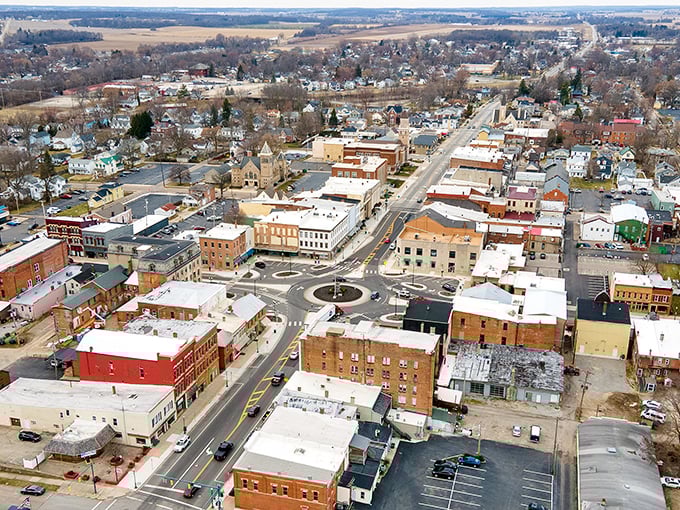 Urbana's colorful buildings stand like a box of crayons that escaped and decided to become architecture instead.