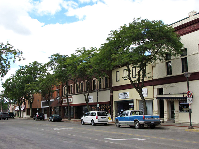 In Alma, you can practically hear the friendly chatter from these storefronts where everyone still knows your name.