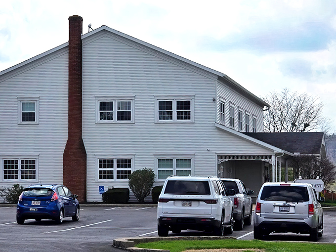 This stately white building houses the Amish Door Restaurant, where comfort food gets the respect it truly deserves.