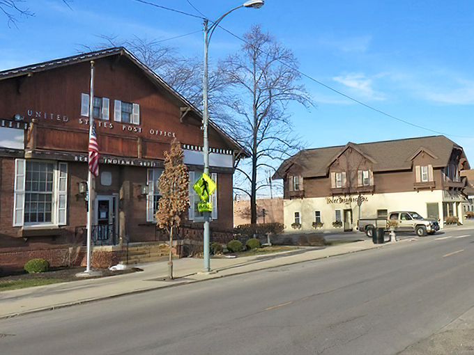 Berne's post office stands as a testament to small-town America, where mail still matters and architecture tells stories.