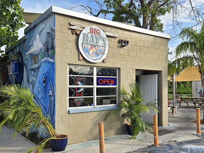 Big Ray's may look humble from the outside, but inside this tiny Tampa spot, grouper sandwiches achieve rockstar status.