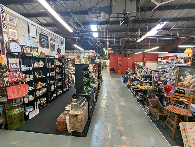 Red floors lead to red-hot finds! Centerville's display cases are like museum exhibits you can actually take home.