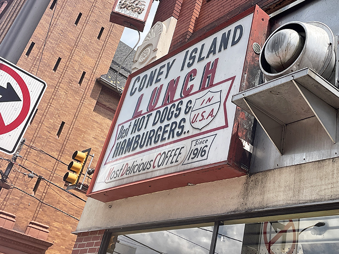 This isn't just a sign, it's a time capsule. Coney Island Lunch has been Johnstown's answer to "where should we eat?" since 1916.