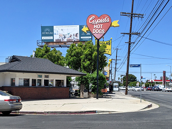This little hot dog haven with its heart-shaped sign has been stealing hearts one chili dog at a time.